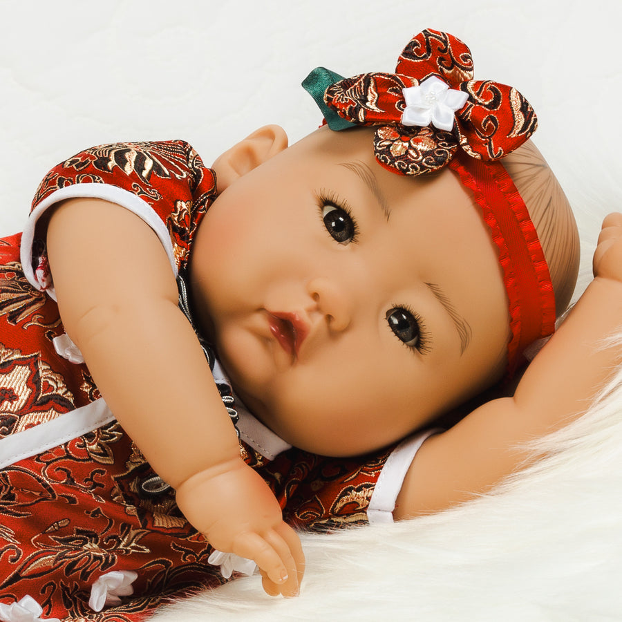 Paradise Galleries Asian Realistic Baby Doll 20" Mei by Ping Lau