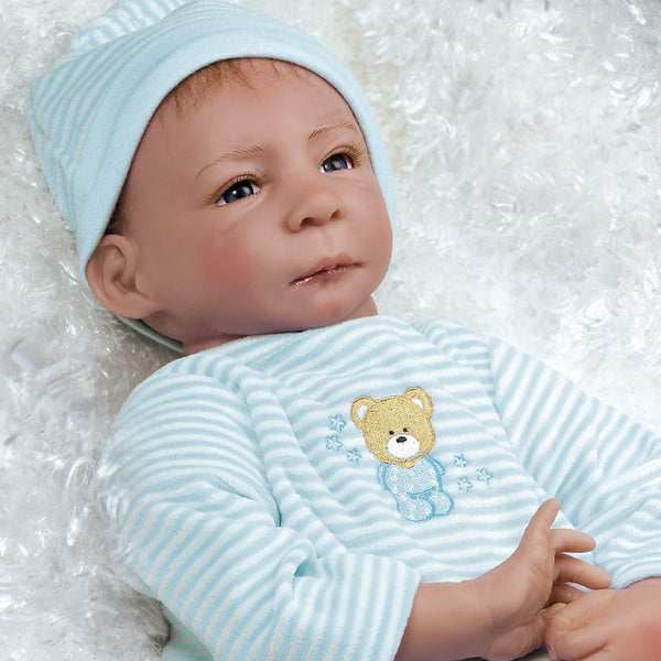 Paradise Galleries Real Life Baby Doll Boy - Cuddle Bear Conner