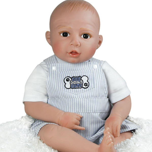 Paradise Galleries Reborn Baby Boy Doll Dog Gone Cute by Jen Printy