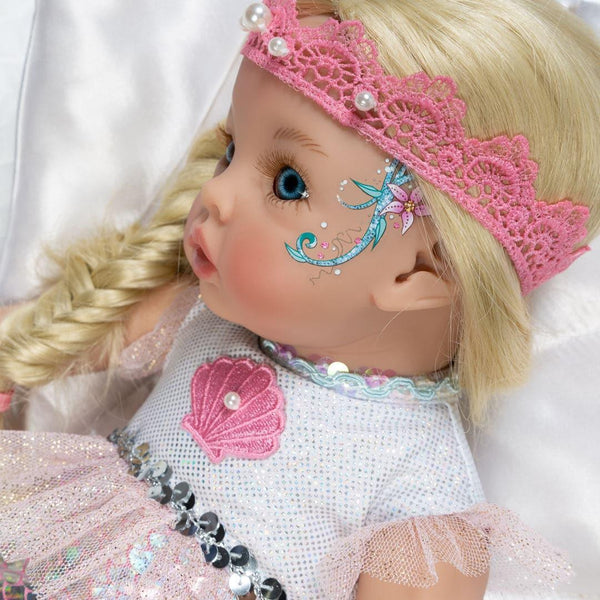 Paradise Galleries Reborn Mermaid Doll - 16" Pearl Little Mermaid