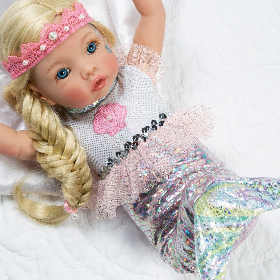 Paradise Galleries Reborn Mermaid Doll - 16" Pearl Little Mermaid