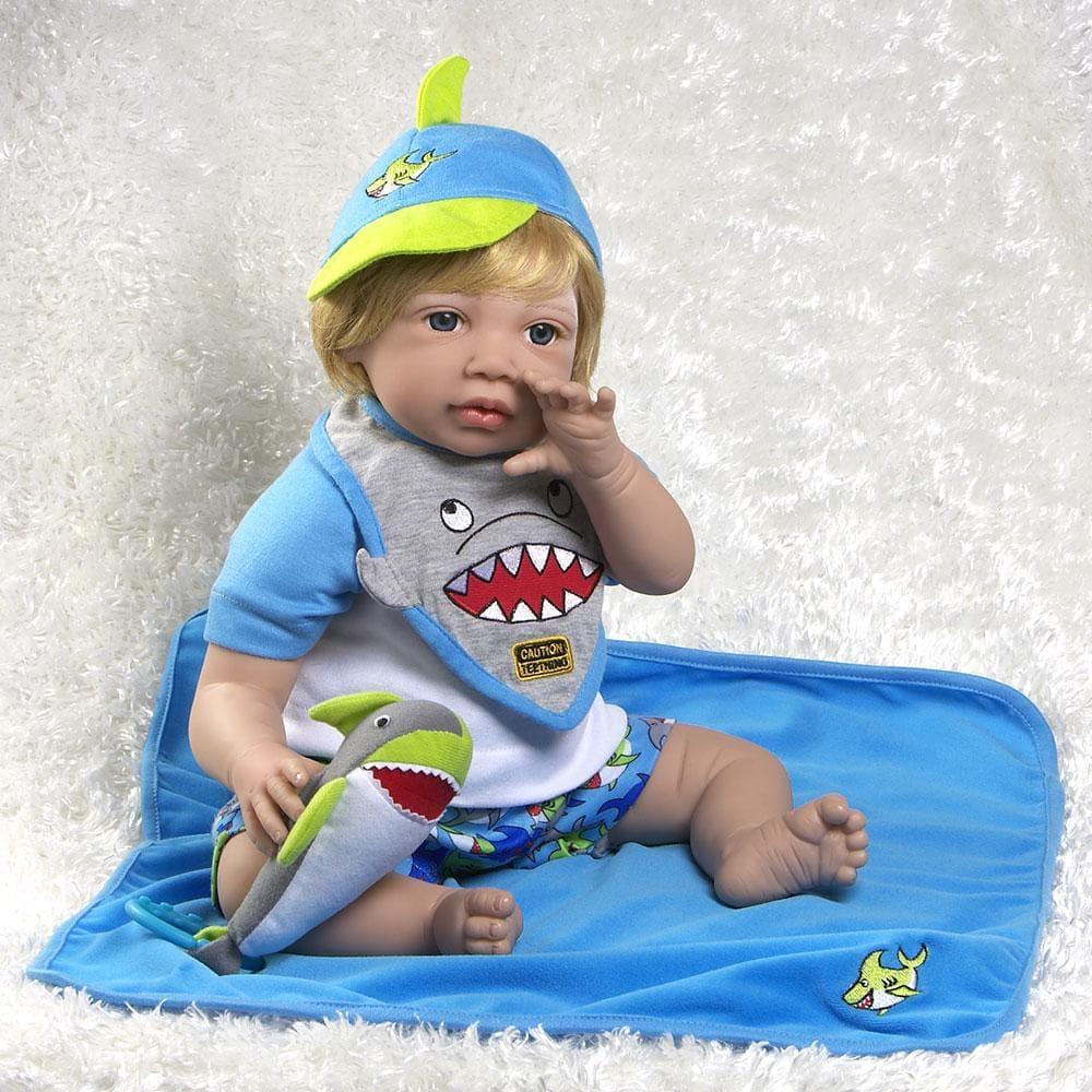 Paradise Galleries Toddler Baby Doll That Looks Real - Sharkey