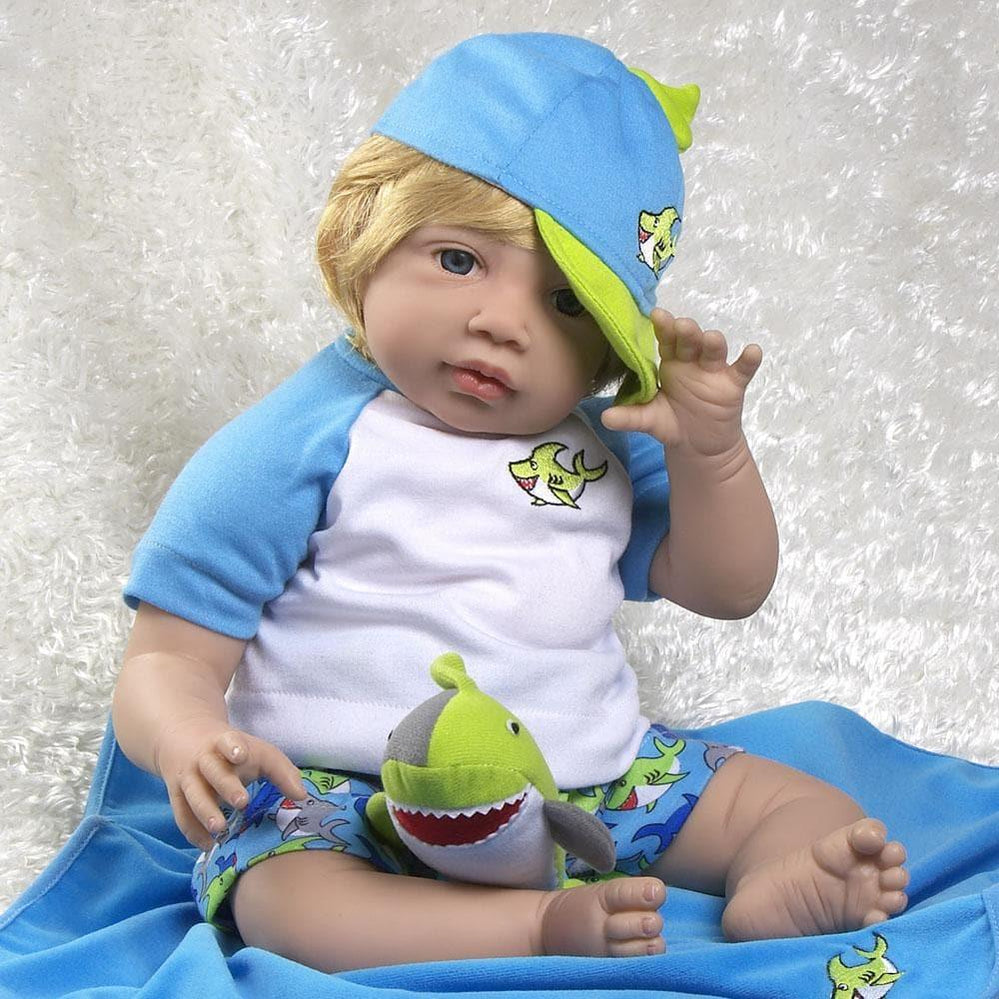 Paradise Galleries Toddler Baby Doll That Looks Real - Sharkey