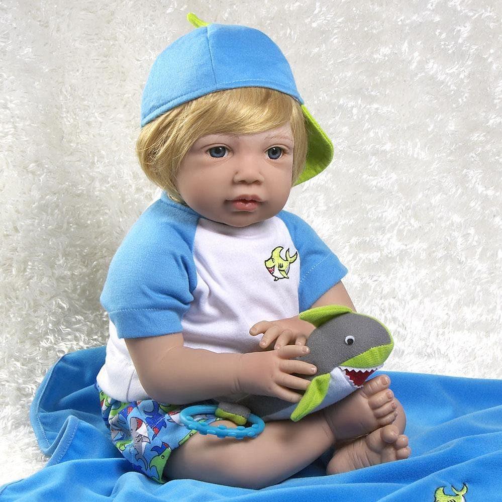 Paradise Galleries Toddler Baby Doll That Looks Real - Sharkey